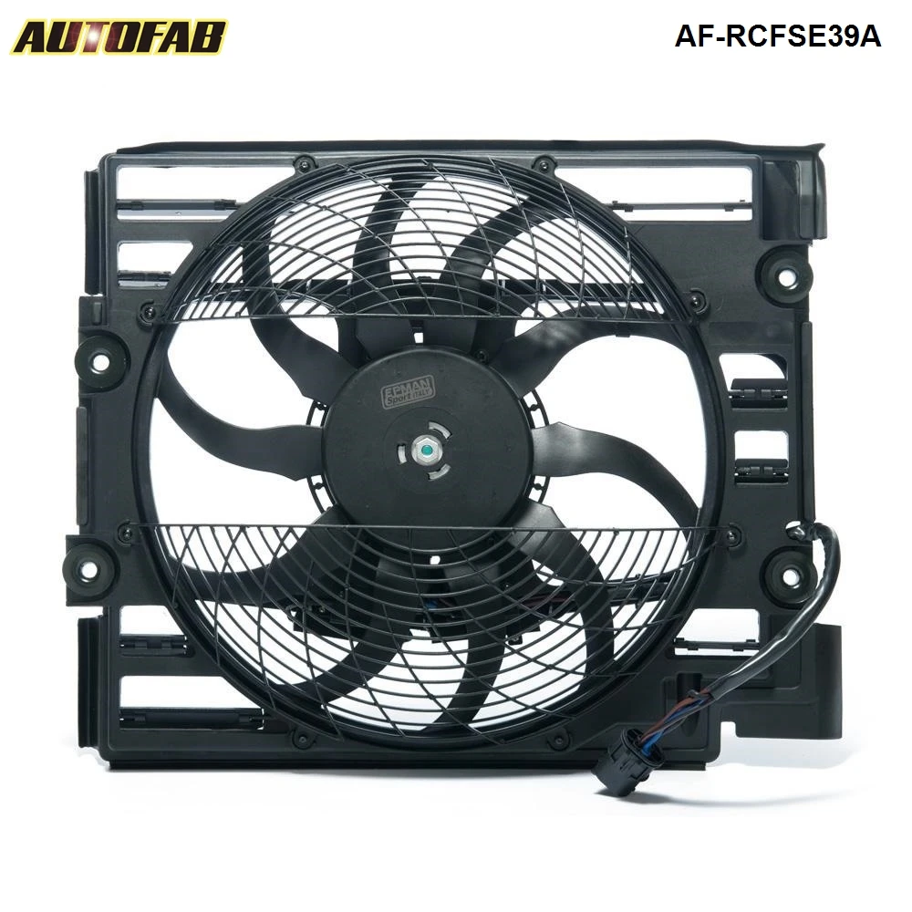 Autofab-ac A/c Radiator Condenser Cooling Fan Assembly For Bmw E39 528i ...