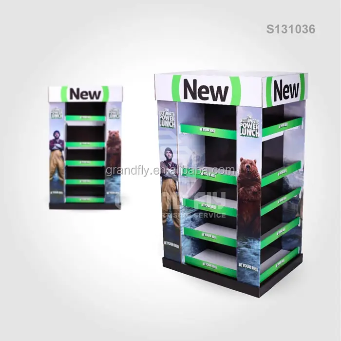 Cardboard Quarter Pallet Display,1/4 Pallet Display,4 Way Corrugated ...