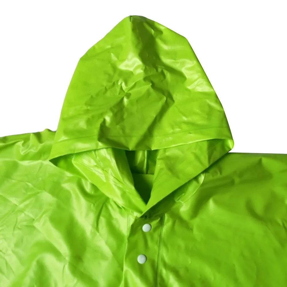 Custom Pvc Green Adult Waterproof Poncho - Buy Waterproof Rain Poncho ...