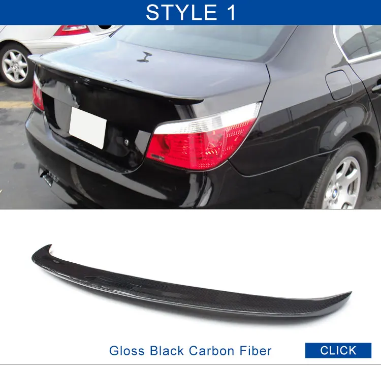 M Style Carbon Fiber Spoiler Ducktail Rear Trunk Lip Tail Wing For Bmw ...