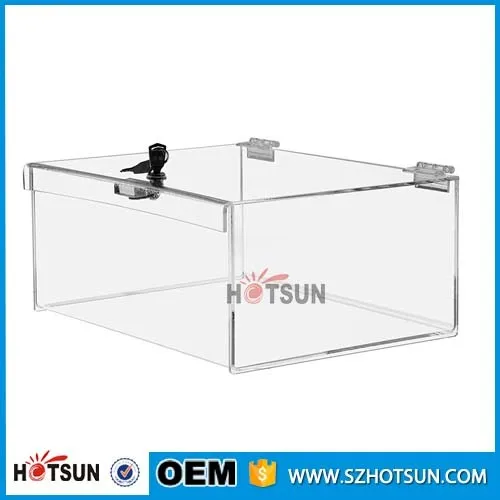2017 New Style Clear Acrylic Locking Box Clear Tube Display Box - Buy ...