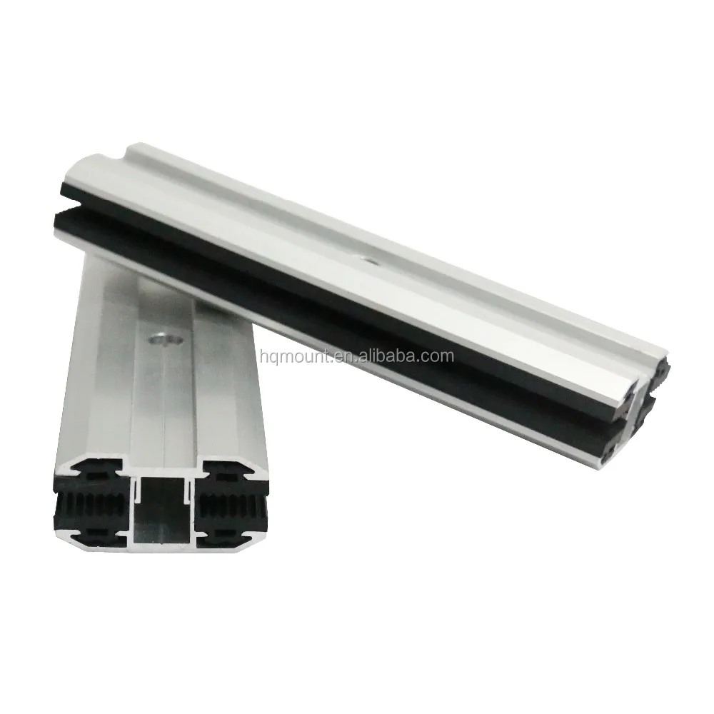 Aluminium 35mm-50mm Pv Solar Module Middle Inter Clamp And End Clamp ...