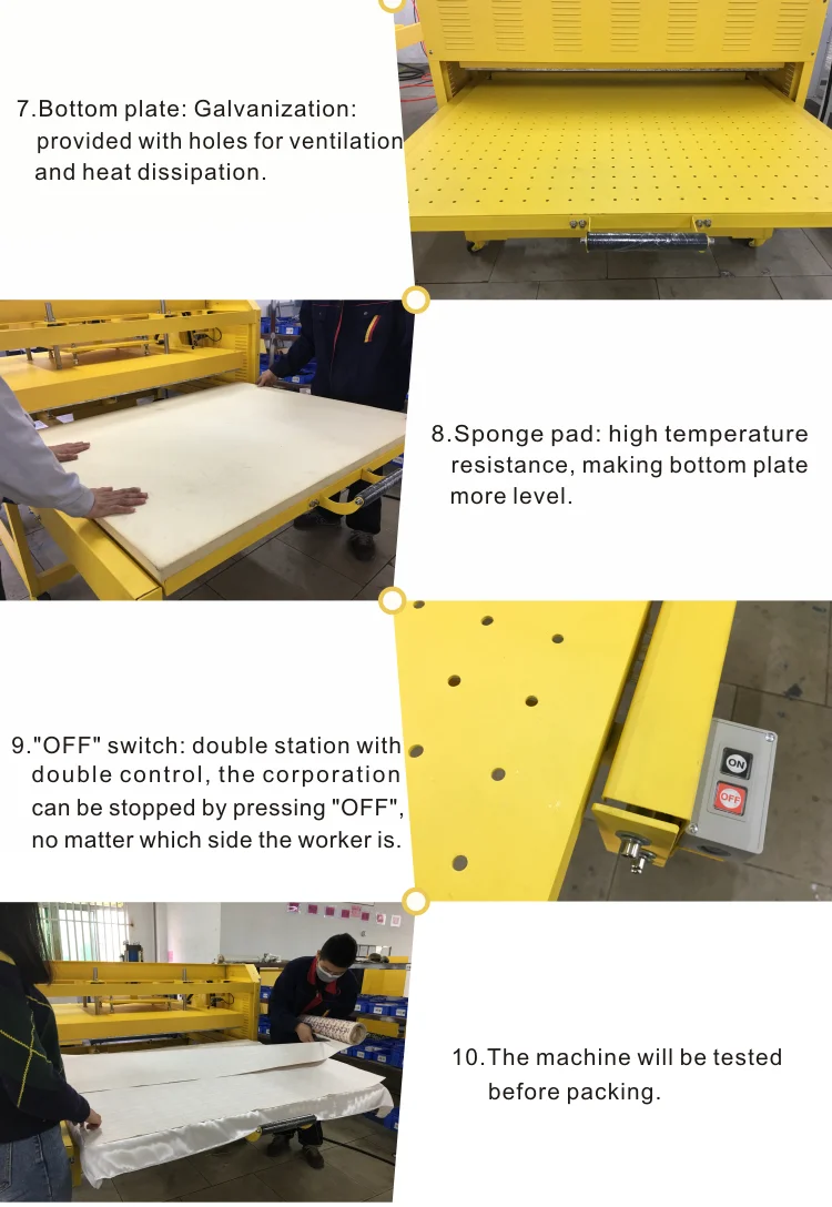 100x120 축구 폴로 T 셔츠 인쇄 더블 히트 플레이트 유압 열 프레스 기계 Buy 더블 히팅 플레이트 유압 열 프레스 기계 Product On