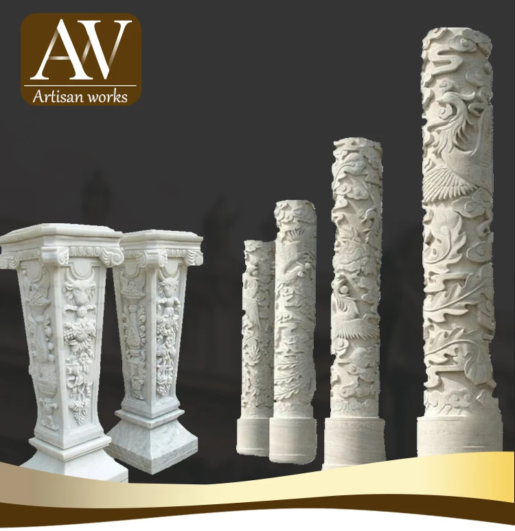 Granite Garden Decorative Pillars For Balcony - Buy Decorative Pillars ...