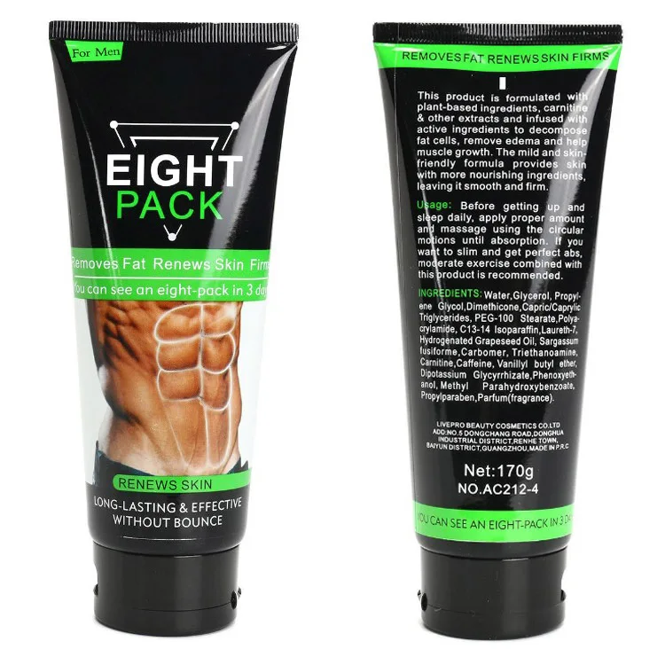 Gym Training Eight-pack Muscle Burning Remove Fat Men Slimming Cream ...