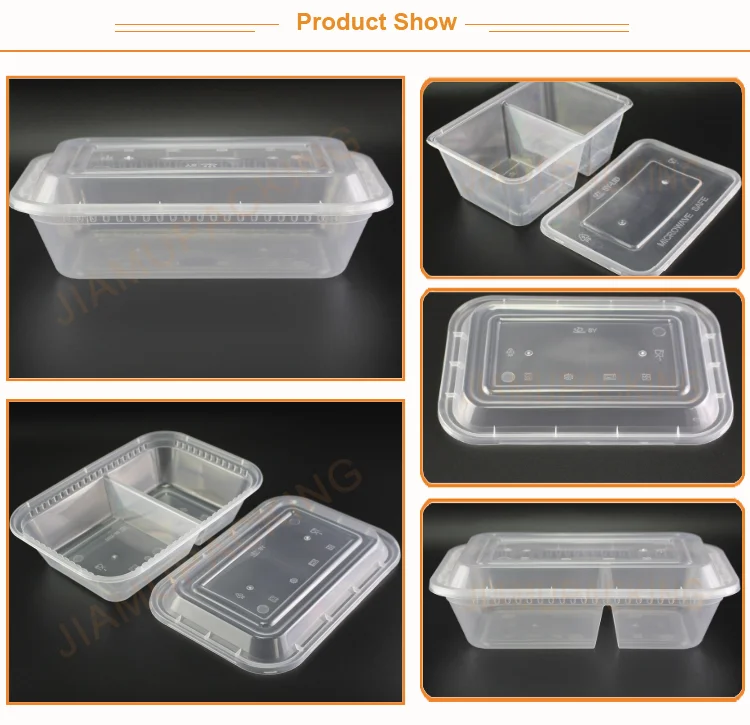 Plastic Food Disposable Packaging Containers Take Away Lunch Box - Buy ...