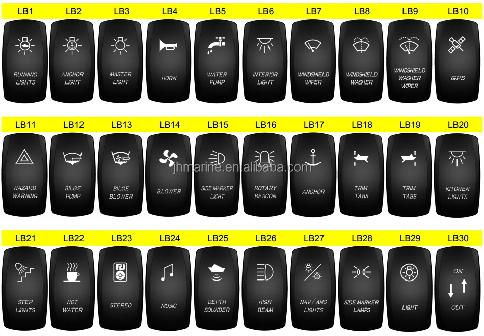 High Quality Waterproof Rocker Switches For Polaris Ranger Rzr - Buy ...