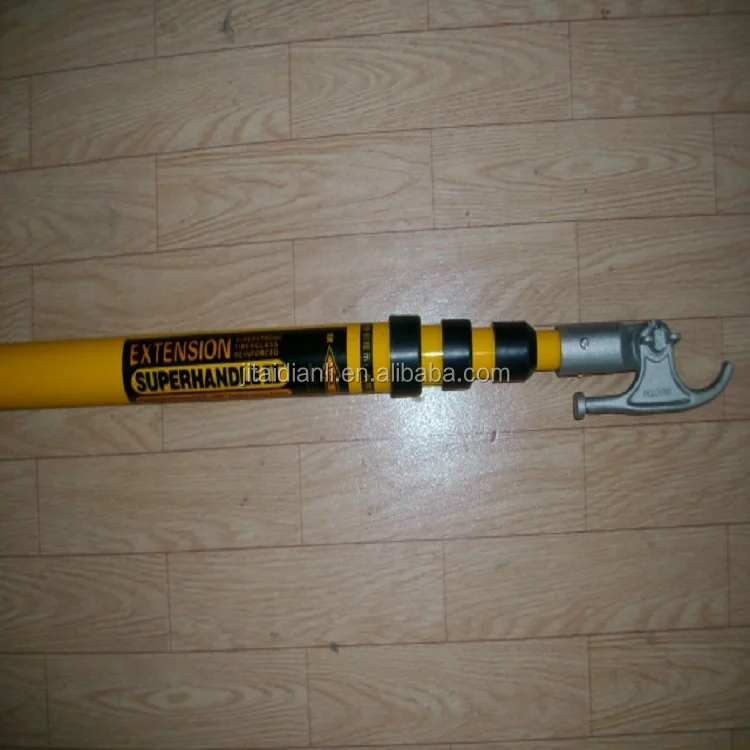 7.5m Length Fiberglass Insulated Telescopic Operating Rod/hot Stick ...