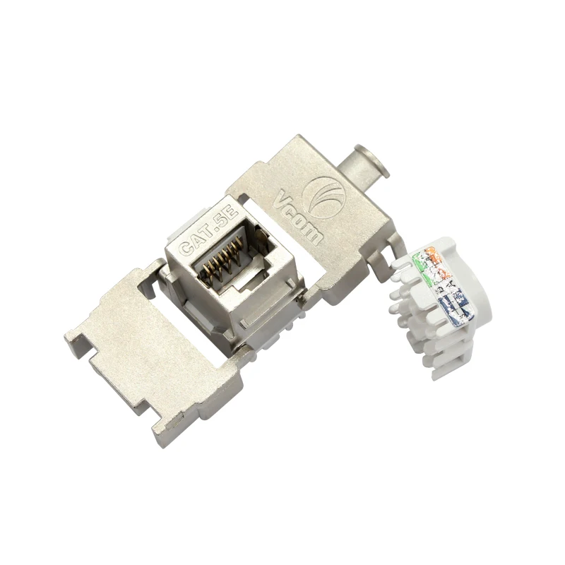 Vcom Network Cat6a Solution Shielded Stp 8p8c Rj45 Cat 6,Cat6a Modular ...