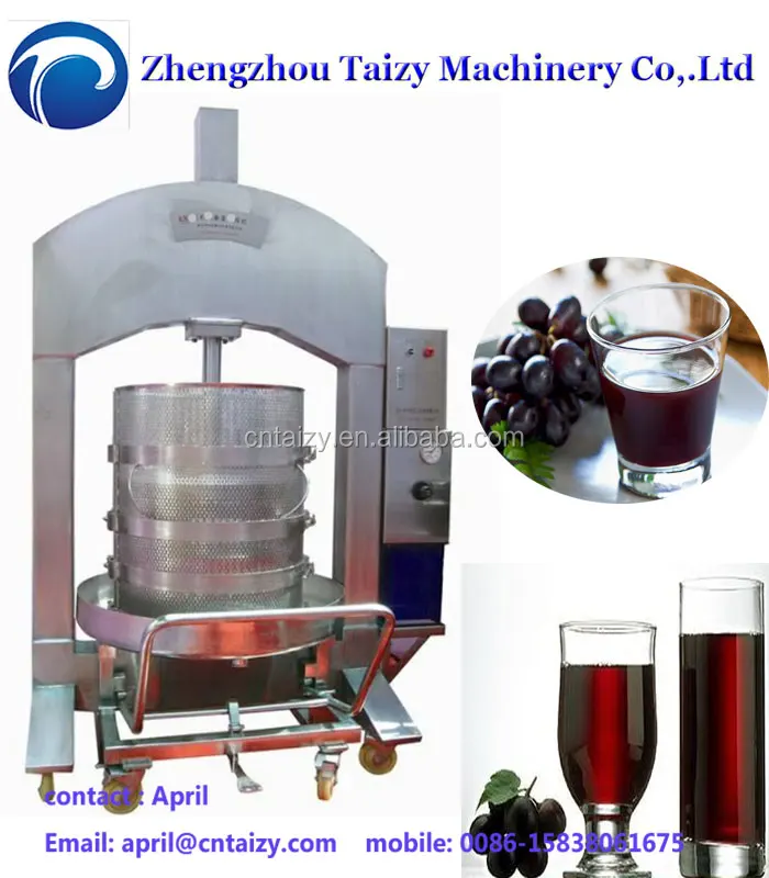 Hydraulic Grape Press Machine High Quality Wine Press For Sale - Buy ...