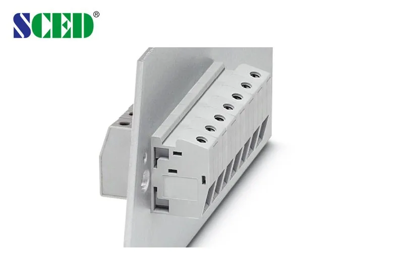 75a Pcb Panel Mount Pin Block Terminal Connector Grey - Buy Panel Mount ...
