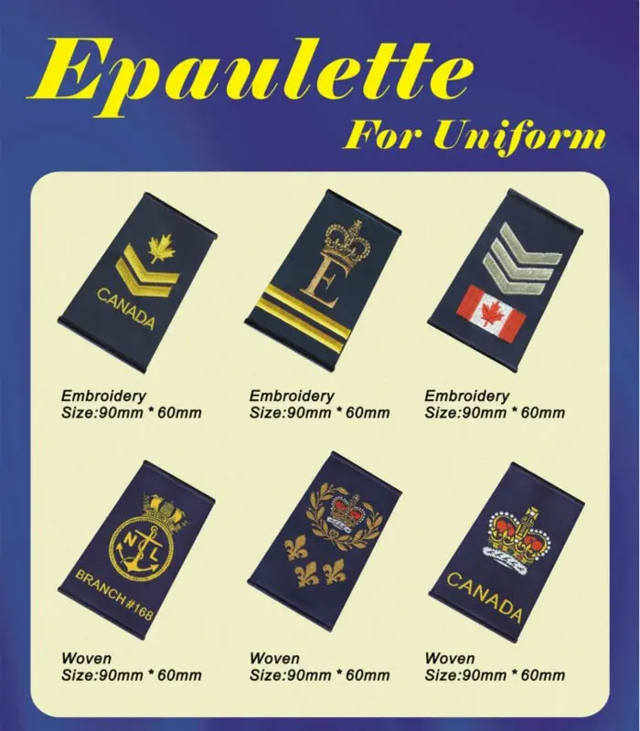 Garment Custom Embroidered Pilot Uniform Epaulette Shoulder Boards ...
