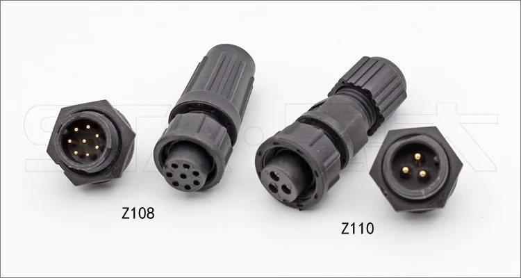 LTW Z108 스트레이트 남성 및 여성 전기 커넥터, IP67 2 3 4 5 6 7 8 10 12 핀 방수 커넥터 ...