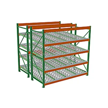 Carton Flow Rack With Wheels Auto Slide Racking - Buy Carton Flow Rack ...