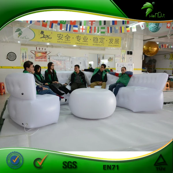 Color Changing Inflatable Sofa Bar Inflatable Round Sofa With Led Light ...