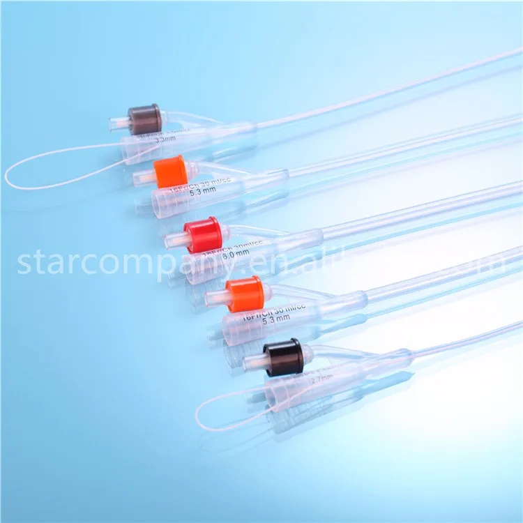Disposable silicon urinary catheter size-2 way and 3 way urinary ...
