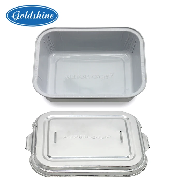 Goldshine Disposable Airline Aluminium Foil Containers