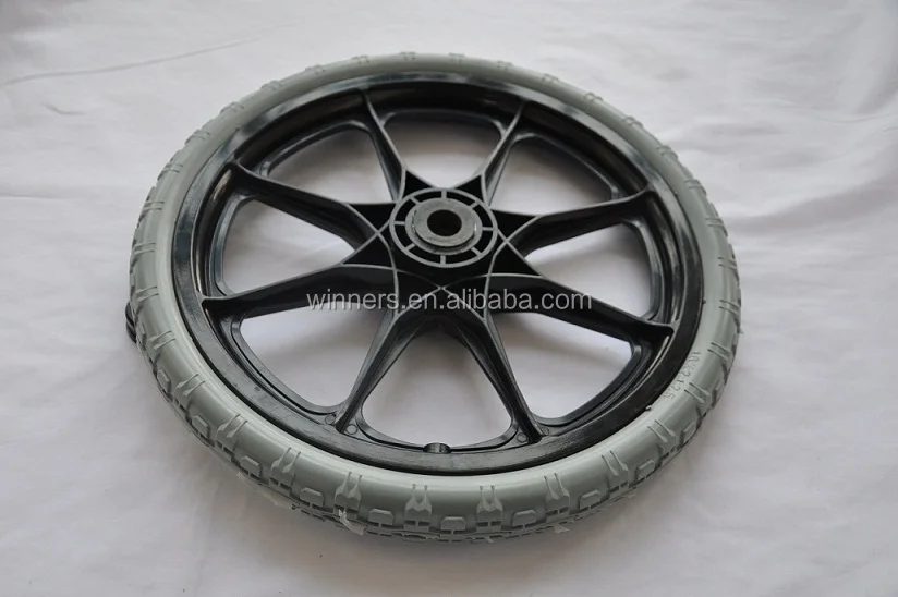 16 Inch Plastic Wheel With Pu Foam Tyre In Grey Color - Buy Wheel In ...