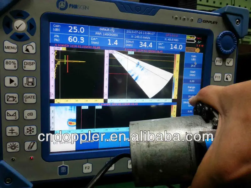 Doppler NDT Chains Scanner CRS07 for Small Pipe Inspection