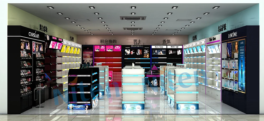 Trade Show Booth/exhibition Display Stand Latest Cosmetic Shop Design ...