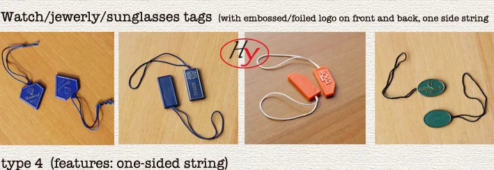 Watch Hang Tags Custom Quality Embosed Logo Authentic Hologram Plastic ...