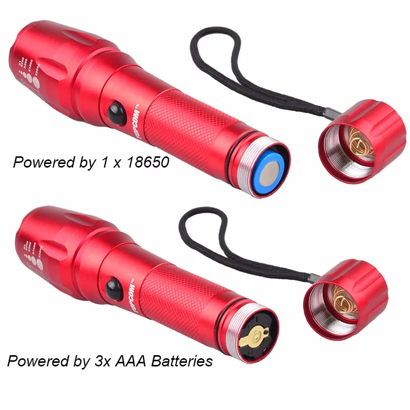 Euro Ce 10w Xml T6 Rechargeable Led Torch Flashlight With Strobe ...