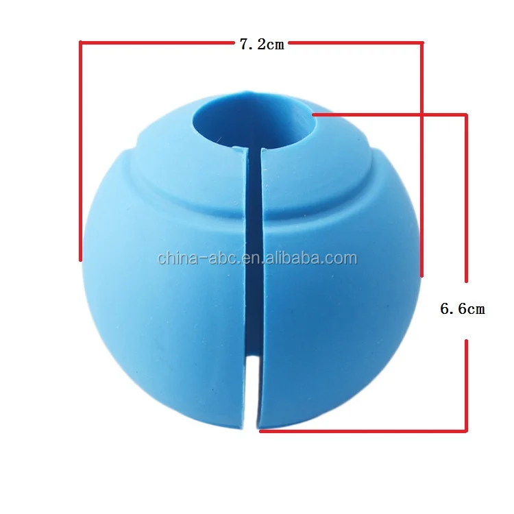 Spherical Silicone Barbell Dumbbell Grip For Gym Fitness Blue ...
