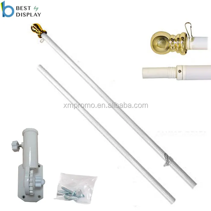 Spinning Flag Pole Adjustable Bracket - Wall Mounted Flagpole Stand