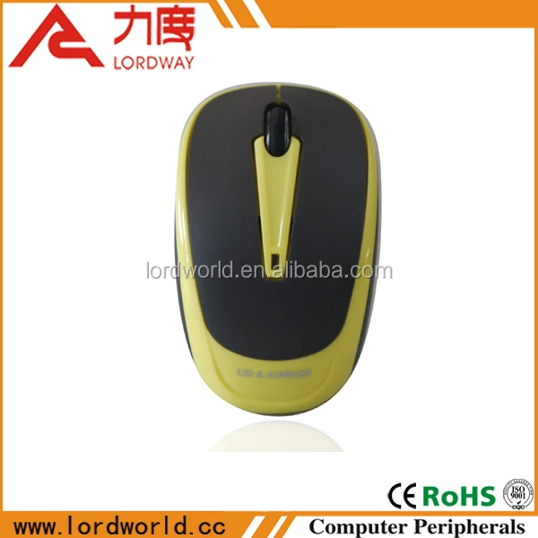 CPI 1200 High Resolution Wireless Computer Mouse - Black
