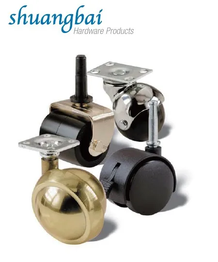 Furniture Casters Office Chair Caster Hooded Ball Casters Swivel Brass ...