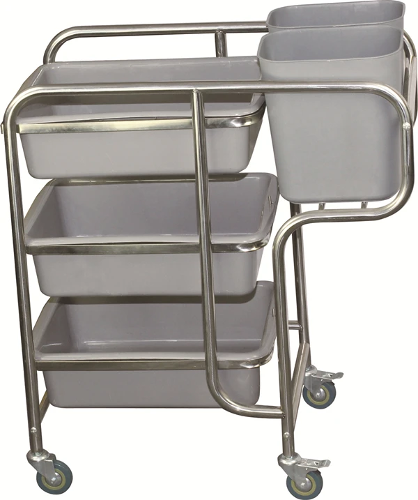 Buffet Stainless Steel Waste Trolley For Collecting Garbage - Buy Waste ...
