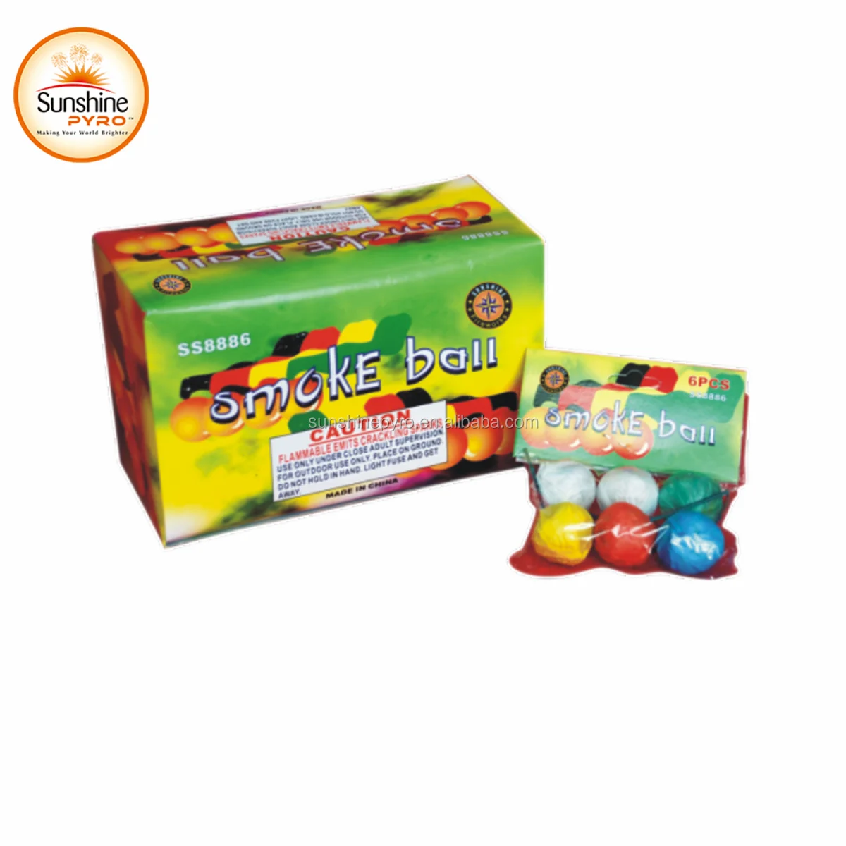 Colorful Consumer Outdoor Daytime Smoke Ball Fireworks - Buy Small Ball ...