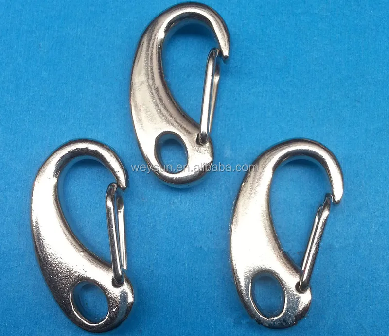 32mm Dull Silver Plated Metal C-shaped Swivel Lobster Clasp Clips For ...