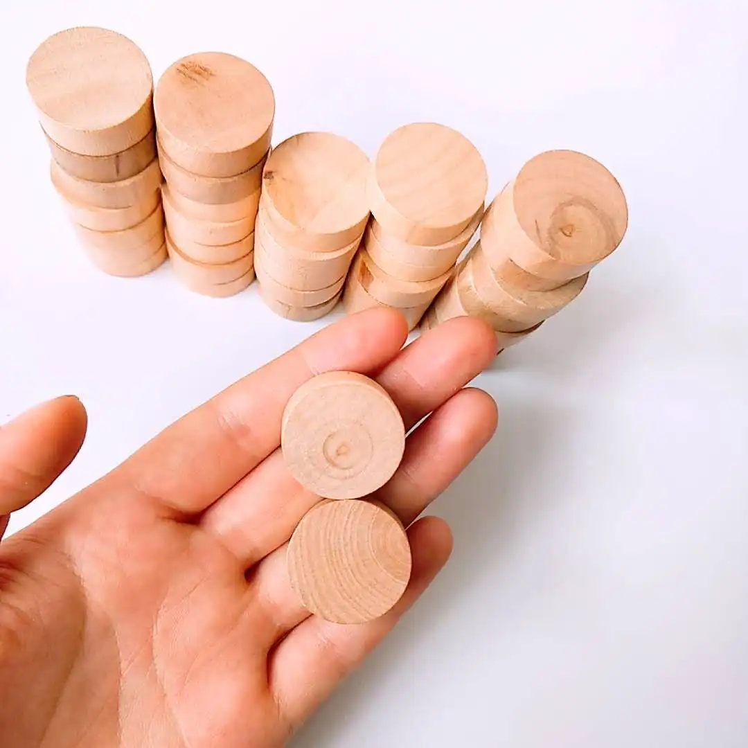 High Quality Wooden Disc For Craft Natural Unfinished Wooden Disc For ...