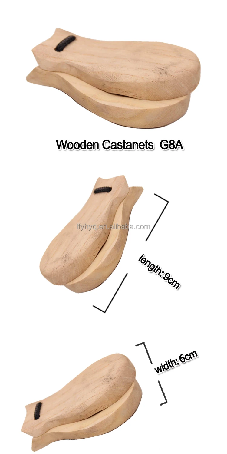Wooden Handmade Castanet,Sound Maker Rhythm Musical Instruments - Buy ...