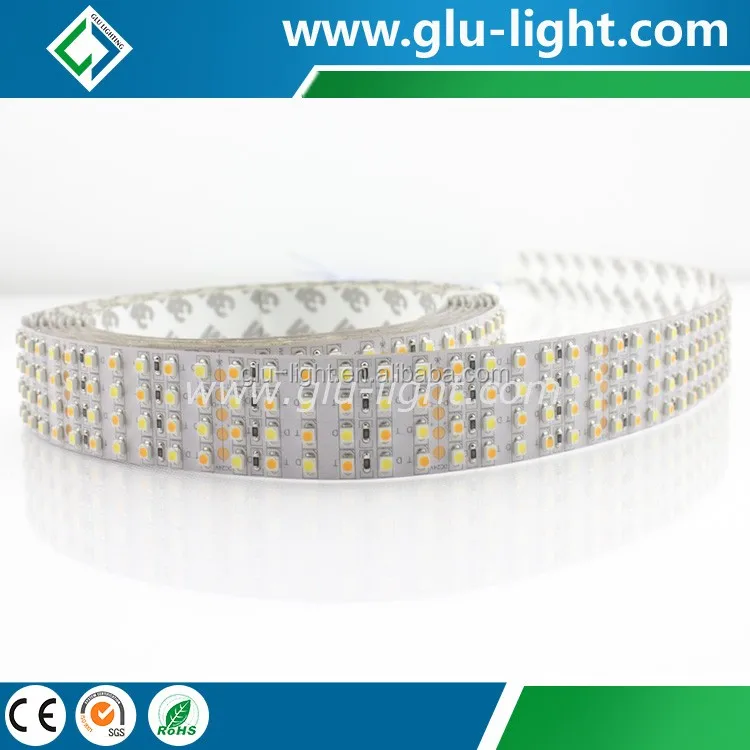 2400-6500k 4 Rows W+ww Bi Color 3528 Cct Led Strip 480led/m 24v High ...