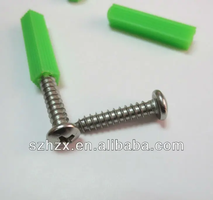 Plastic Expansion Wall Screw Nails Expand Plugs - Buy Plastic Expand ...