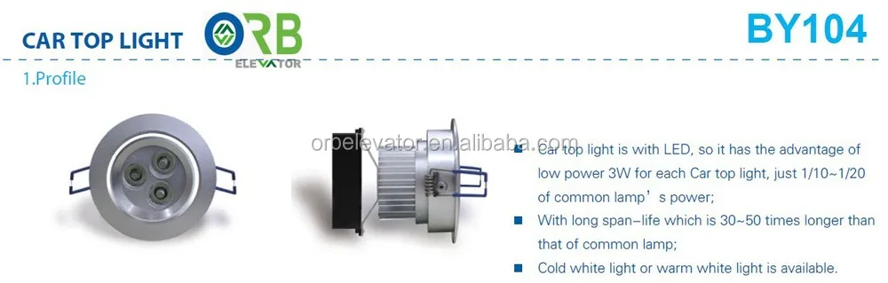 Elevator Cabin Led Ceiling Light Energy Saving Light 1.2w - Buy Cabin ...