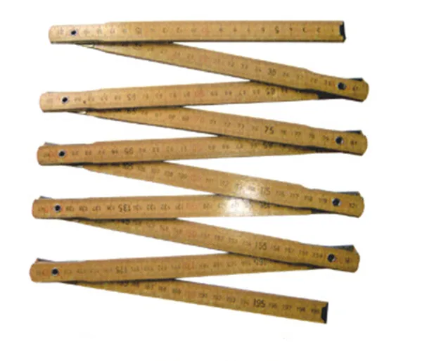 200cm Wooden Folding Ruler - Perfect for Drawing & Home Decor