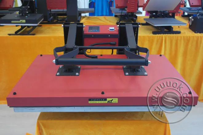 Manual High Pressure Garment T Shirt Leather Fabric Press