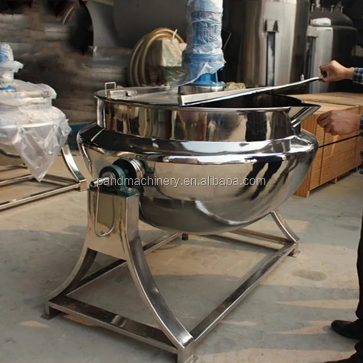 Stainless Steel Industrial Beef Tallow Oil Extraction Machine Jacket Kettle