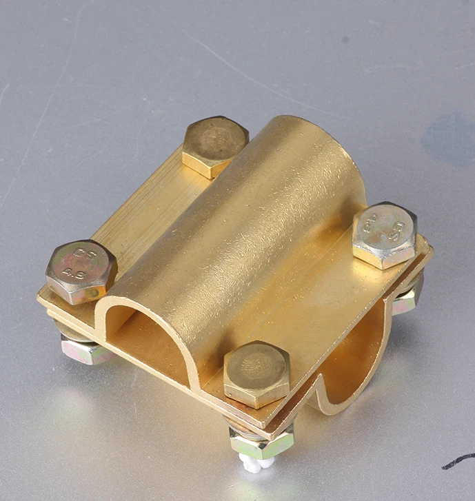 Heavy Duty Cable/wire Holding Clips - Square Brass Connectors