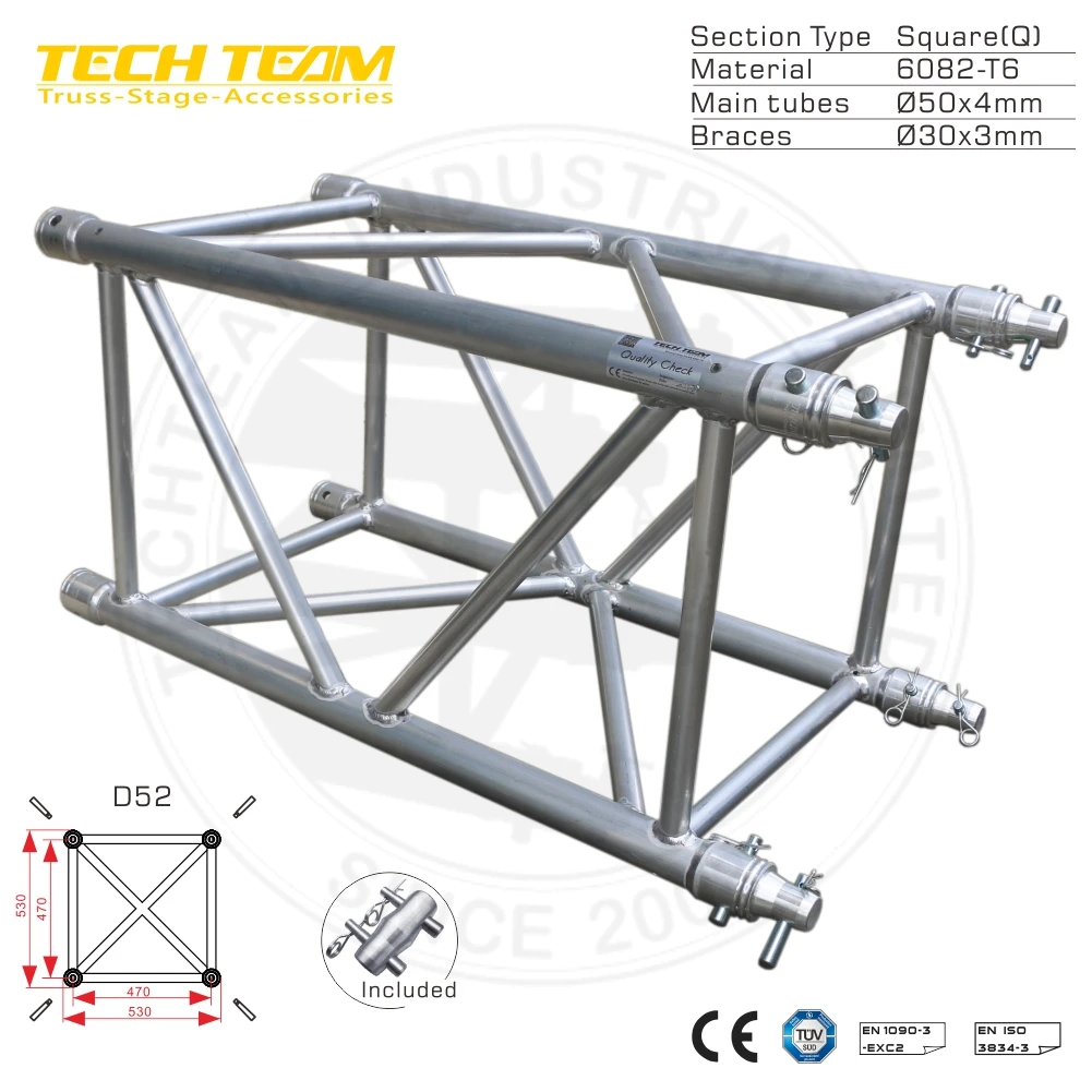 Tuv Certification Aluminum Ground Support Roof Event Stage Truss System ...