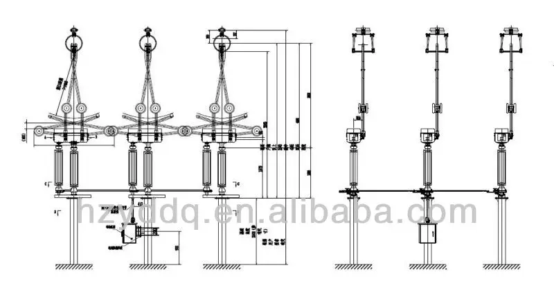 132kv De Descargadores De Corrientes De Subestación Semi Del Pantógrafo ...