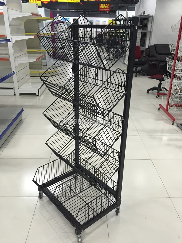 2020 Custom Supermarket Shelf - Wire Hanging Basket Display Rack