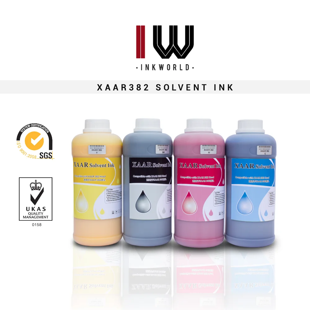 Envoiroment Friendly Odorless Solvent Ink For Xaar 126,80pl/xaar 382/xaar 128 Printer Head - Buy ...