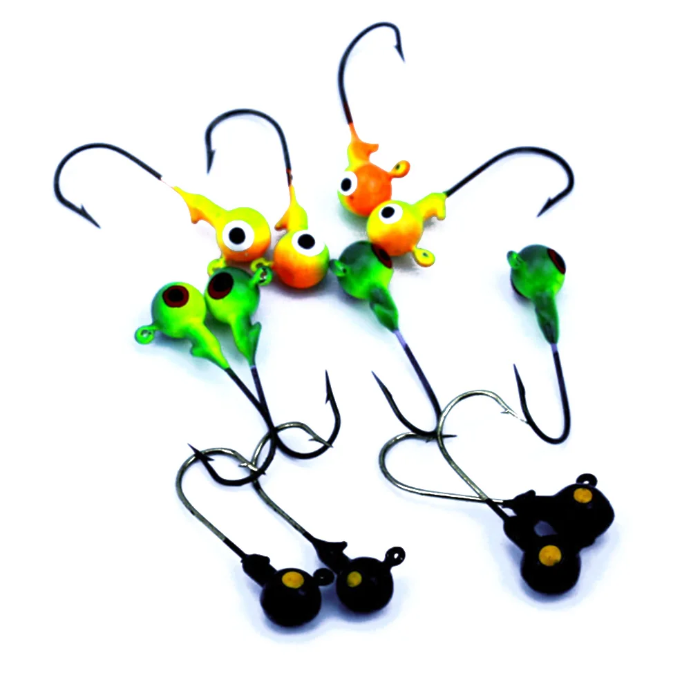 1/8oz Tungsten Ice Jig 3.5g Fishing Lures Lead Head Fishing Jigs Hooks ...