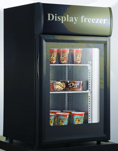 Counter Top Freezer Small Display Freezer Portable Ice Cream Freezer ...