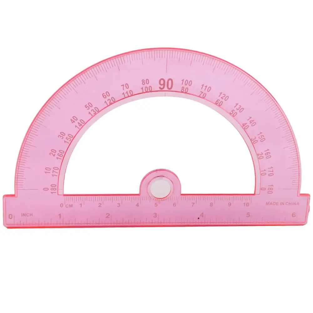 6 Inch Transparent Plastic Protractor - Buy Plastic Protractor ...