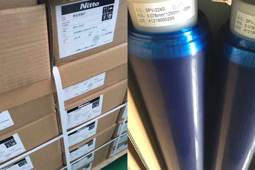 100% Original Transparent Blue SPV-224 PVC Electrical Film Tape